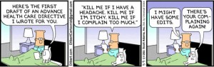 Dilbert’s Health Care Directive | The Levin Law Firm - Philip Levin, Esq.